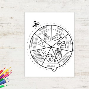 Promises of God Coloring Wheel IN SPANISH, Bible Coloring Wheel ...