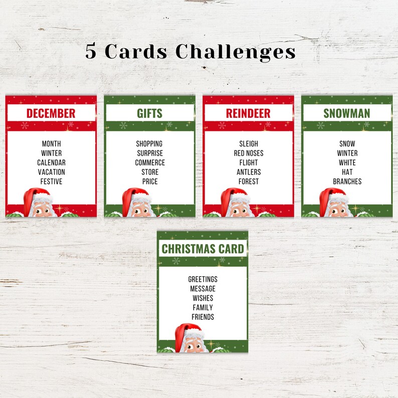 Christmas Forbidden Words | Forbidden Words | Christmas Party Games ...