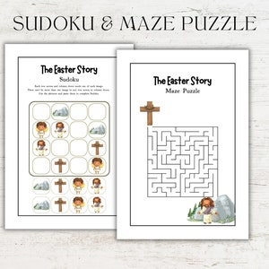 Easter Activities Pages, Easter Story for Kid, Sunday School Craft ...