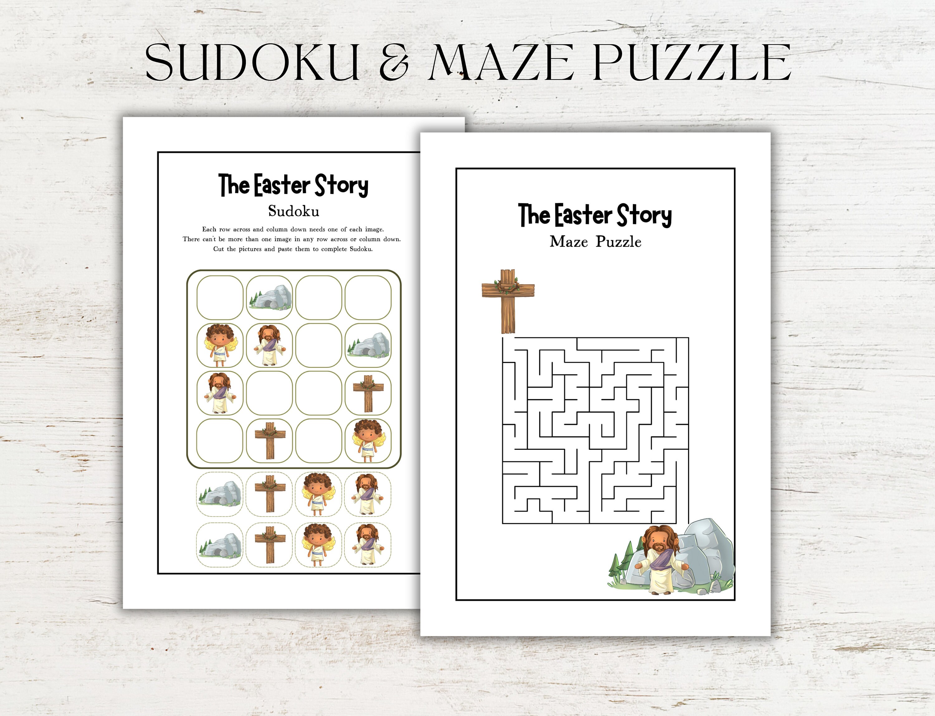 Easter Activities Pages, Easter Story for Kid, Sunday School Craft ...