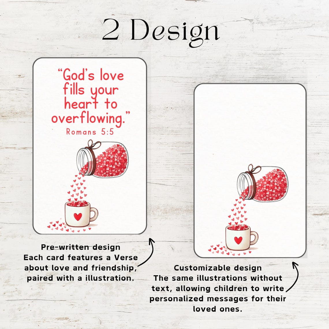 Valentine’s Day Bible Verse Cards, Christian Valentine Cards, Bible Verse Printable Flashcards ...