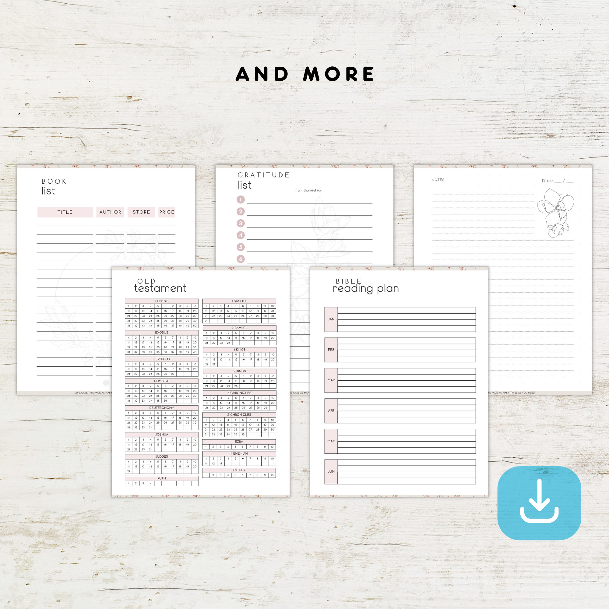 Faith Planner Sermon Notes Digital Planner Devotional Planner Study ...
