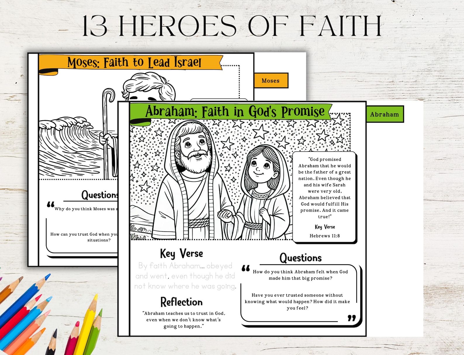Heroes of Faith Book, Bible Studies for Children, Biblical Heroes ...