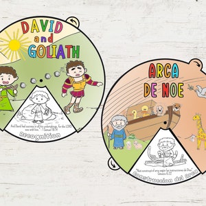 Coloring Wheel Bundle, Sunday School, Biblical Story, Coloring Wheel ...