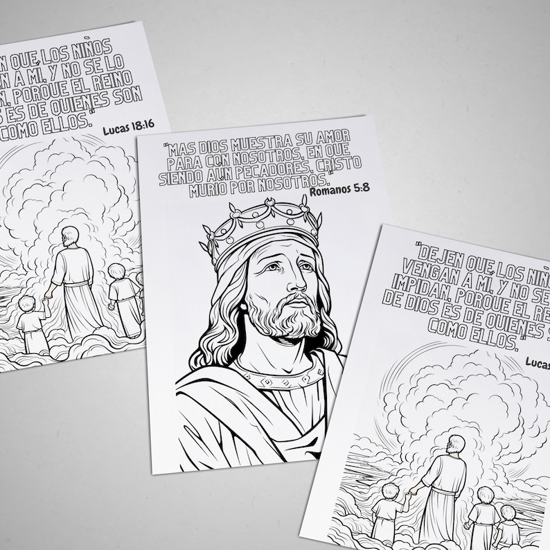 75 SPANISH Bible Verses to Color, Bible Verses to Color, Faith Based ...