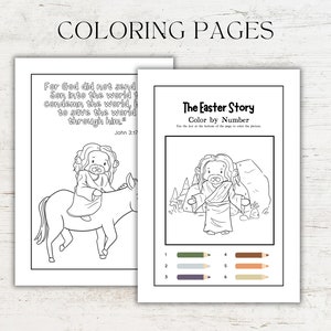 Easter Activities Pages, Easter Story for Kid, Sunday School Craft ...