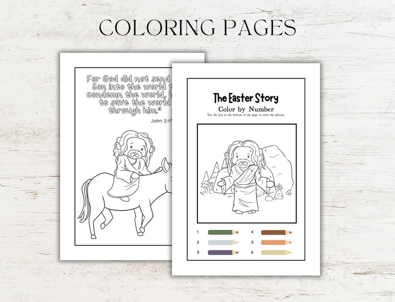 Easter Activities Pages, Easter Story for Kid, Sunday School Craft ...