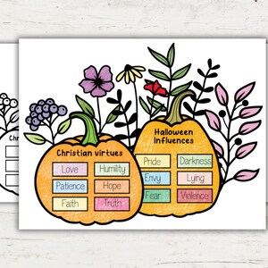 Virtues Bulletin Board | Pumpkin Craft | Sunday School Lesson | Kids ...