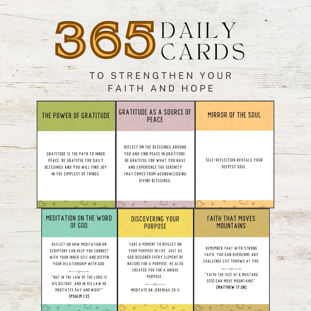 365 Daily Cards Inspirational Faith & Hope | Inspirational Faith-based ...