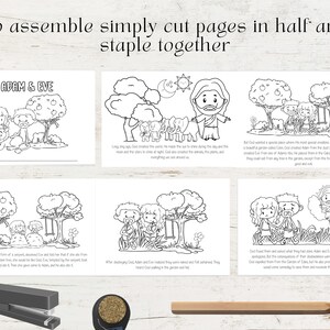 Adam and Eve Printable for Kids, Printable Mini Book, Kids Crafts ...