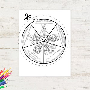 Story of Moses Coloring Wheel, Bible Coloring Wheel, Printable Bible ...