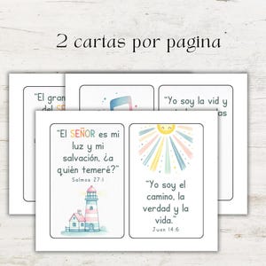 60 Bible Verse Cards IN SPANISH | Scripture Memorization Cards | Bible ...