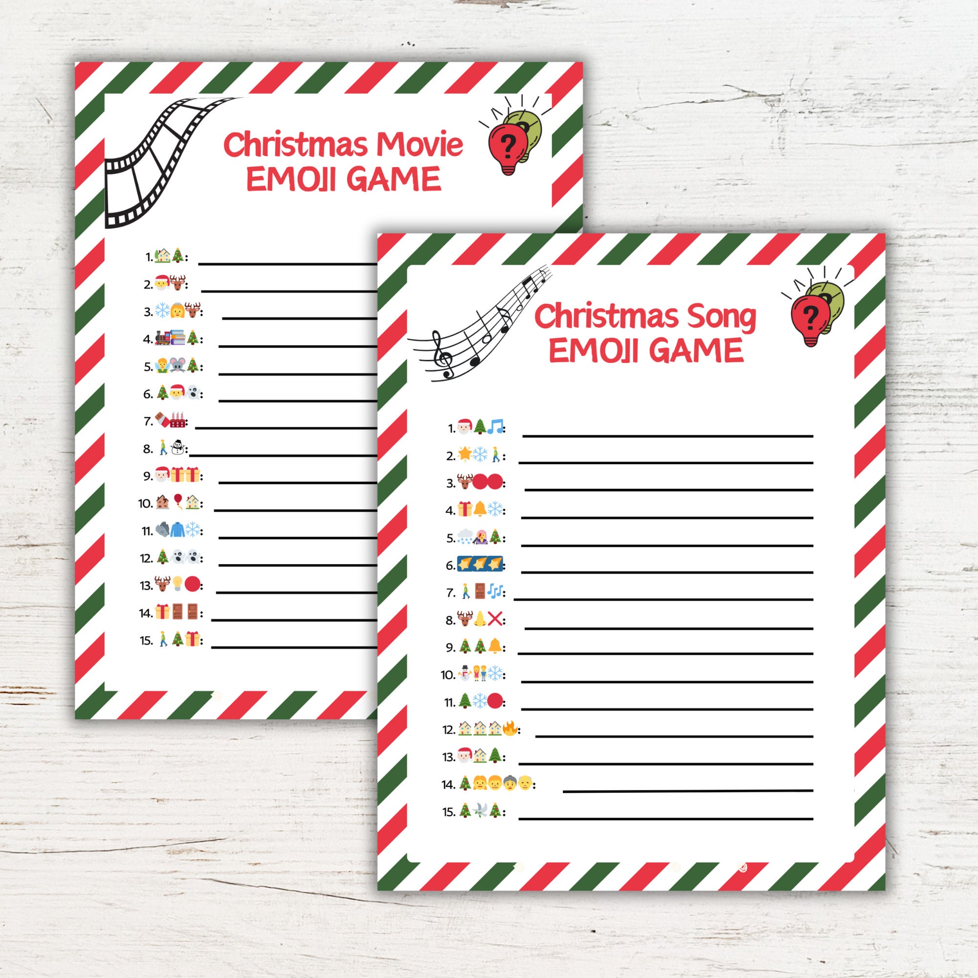 Printable Christmas Game Bundle Christmas Party Games Christmas Games ...