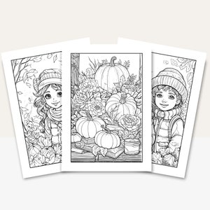 100 Autumn Coloring Pages for Kids | Fall Coloring Pages| Fall Activity ...