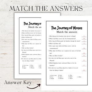 The Journey of Moses Activity Pages for Kids, Printable Kids Bible ...