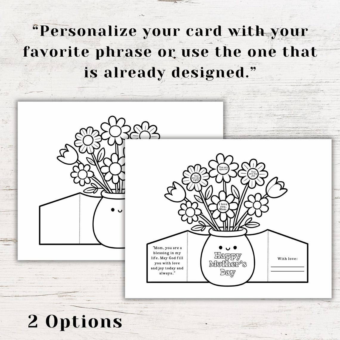 Foldable Mother’s Day Card, Printable Activity, Christian Mother’s Day ...