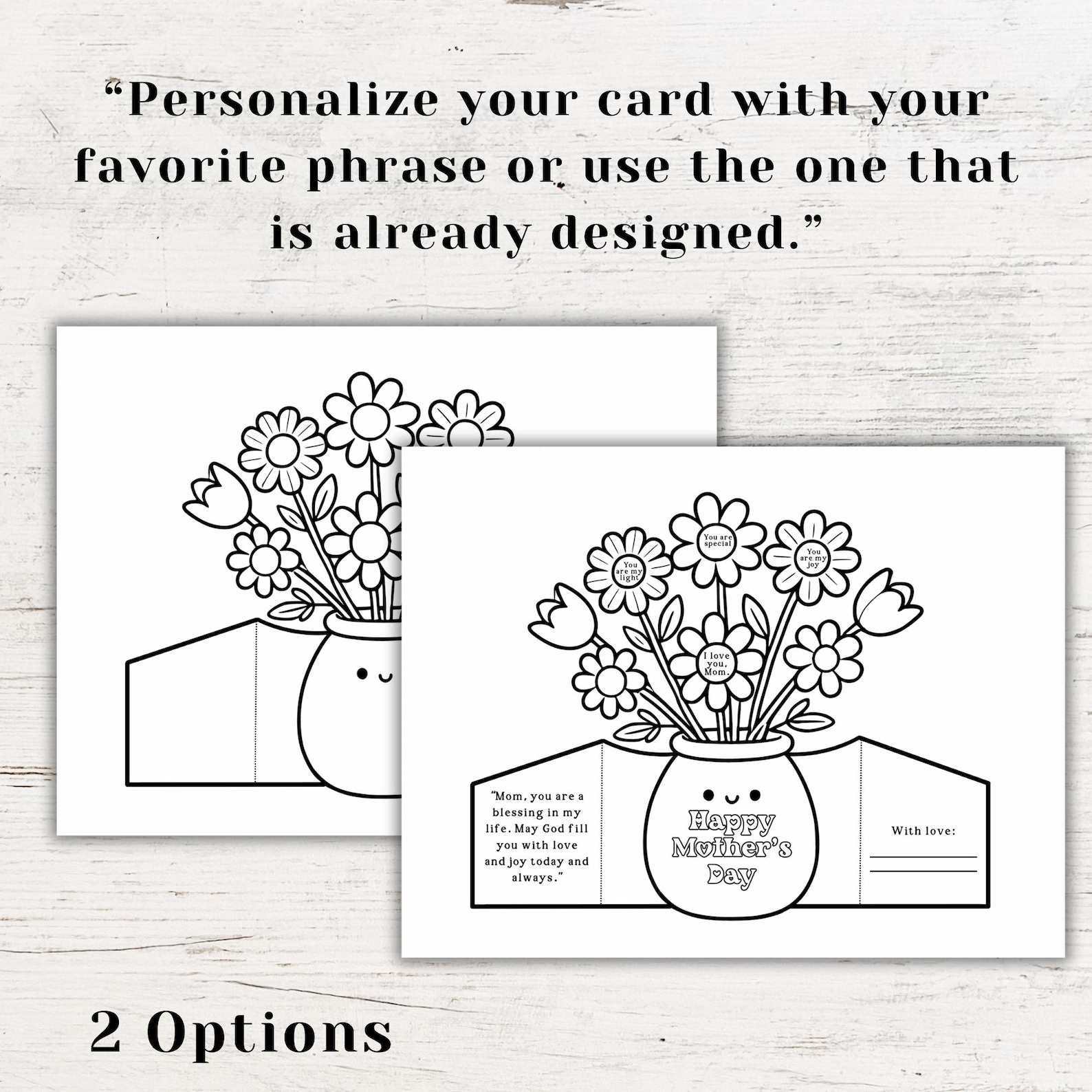 Foldable Mother’s Day Card, Printable Activity, Christian Mother’s Day ...