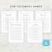 Names Tracing Sheet Handwriting Practice Biblical Book Names Tracing ...