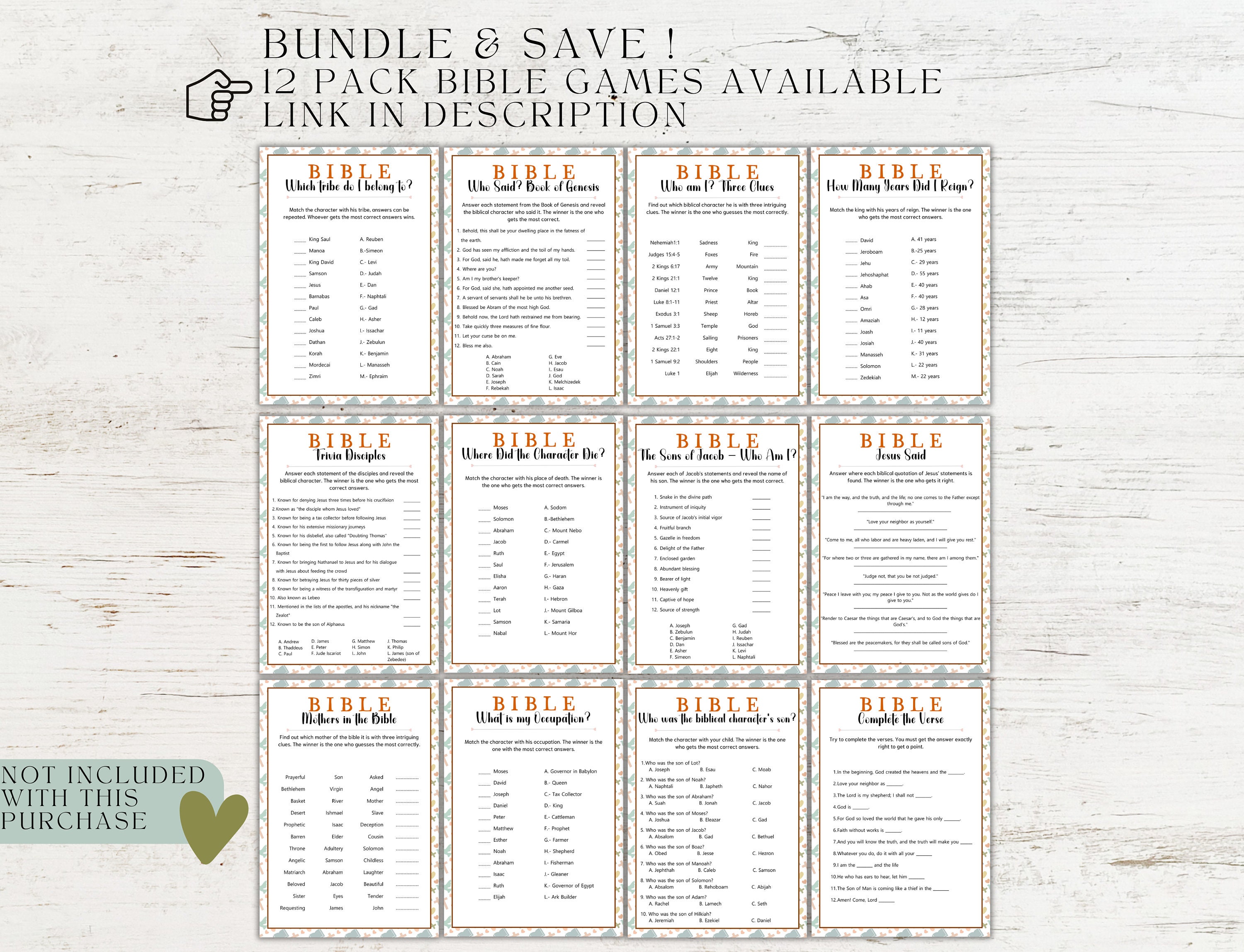 Bible Games, Mothers in the Bible Game Bible Games for Kids, Bible ...