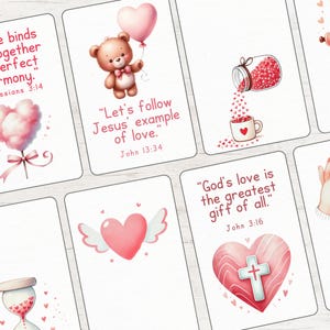 Valentine’s Day Bible Verse Cards, Christian Valentine Cards, Bible ...