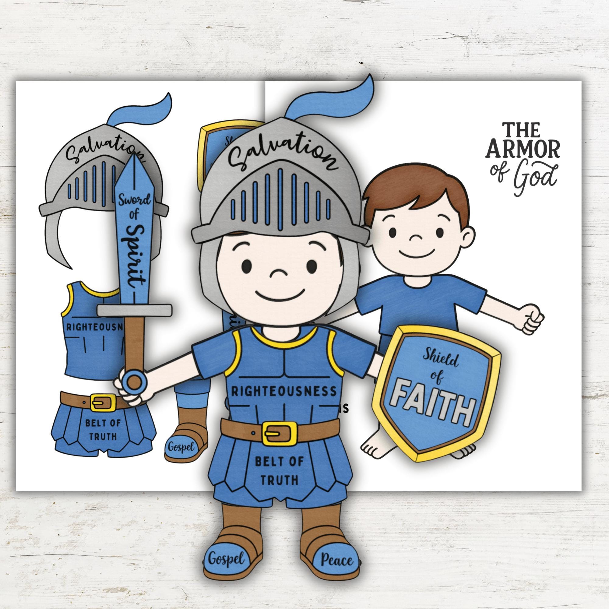 Armor of God Printable Activity | Bible Activity | Bible Lesson ...