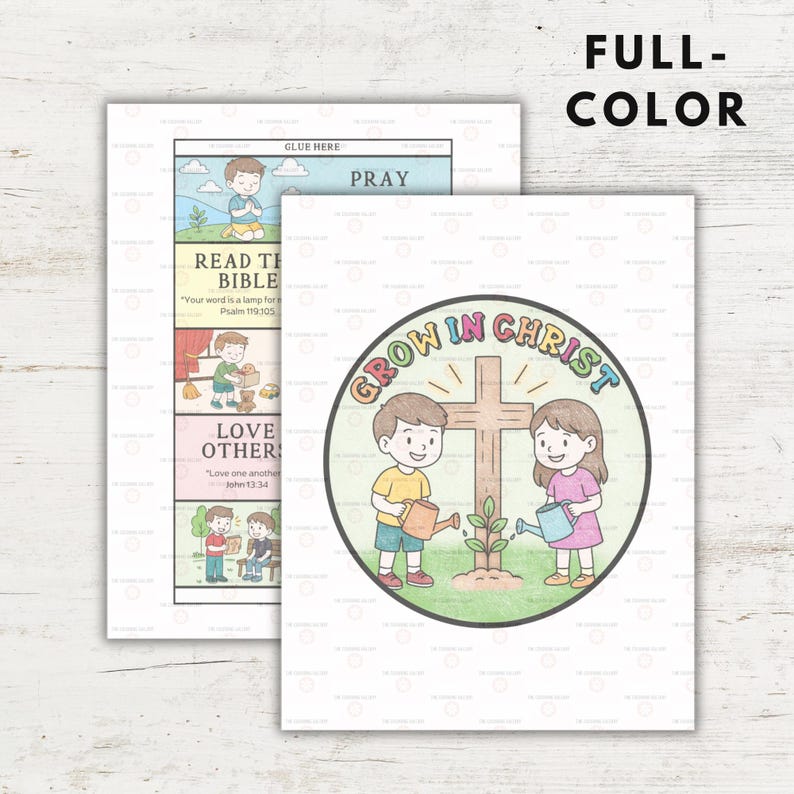 Grow in Christ Folding Surprise Bible Craft, Bible Lesson for Children ...