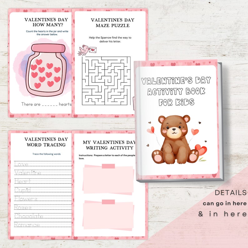 25 Printable Valentine's Day Kid's Activities Valentine's Day Bundle ...