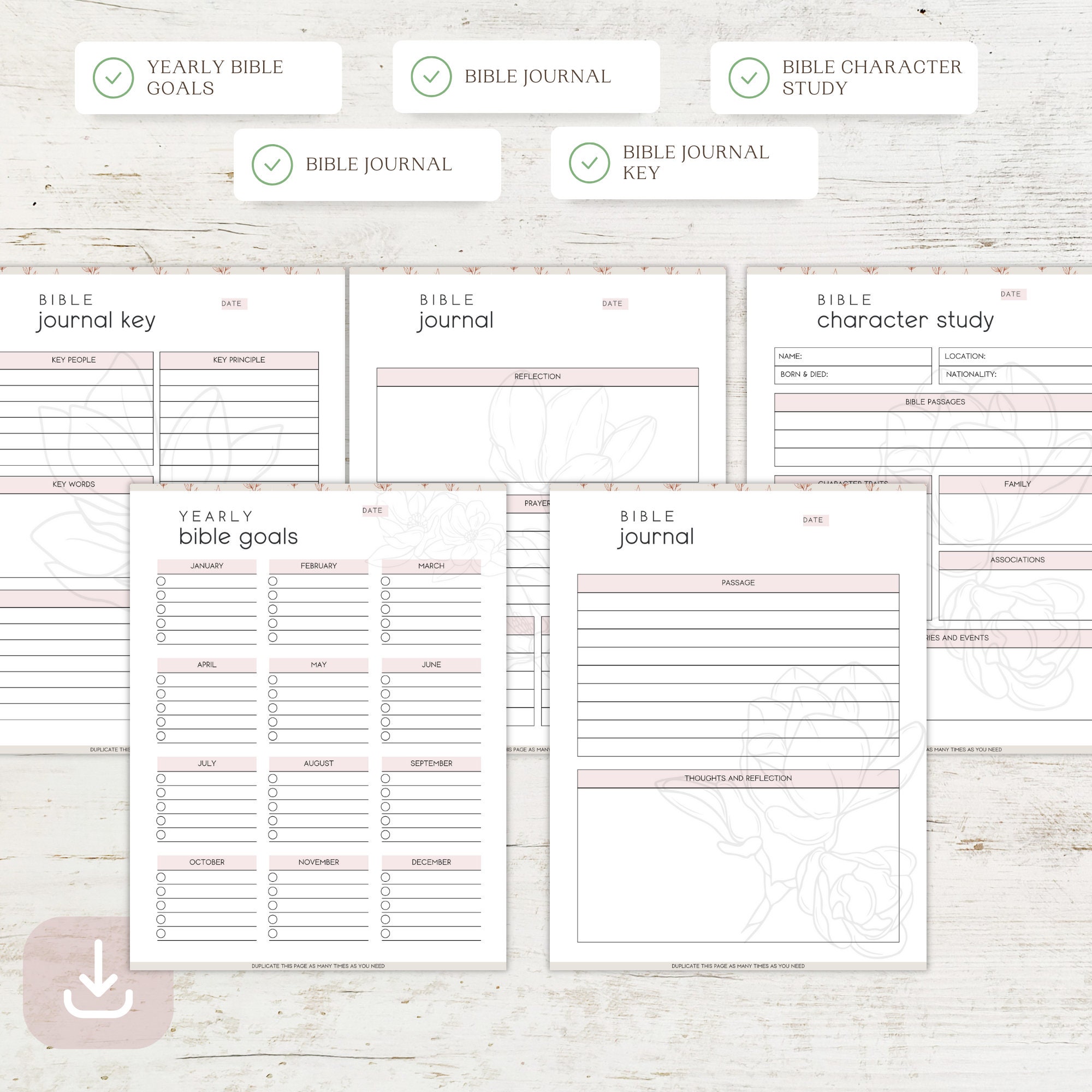 Faith Planner Sermon Notes Digital Planner Devotional Planner Study ...