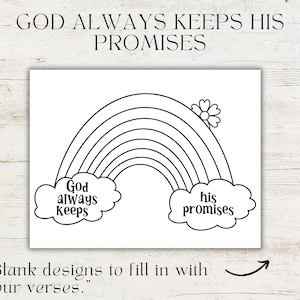 God's Promises | Rainbow Craft | Sunday School Lesson | Kids Printable ...