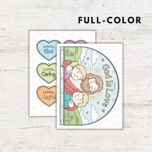 God is Love Hanging Craft | Bible Activity for Kids | Christian Hanging ...