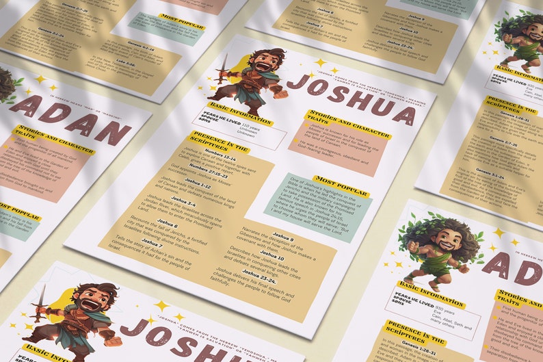 Bible Studies for Children, History of 54 Biblical Heroes, Bible ...