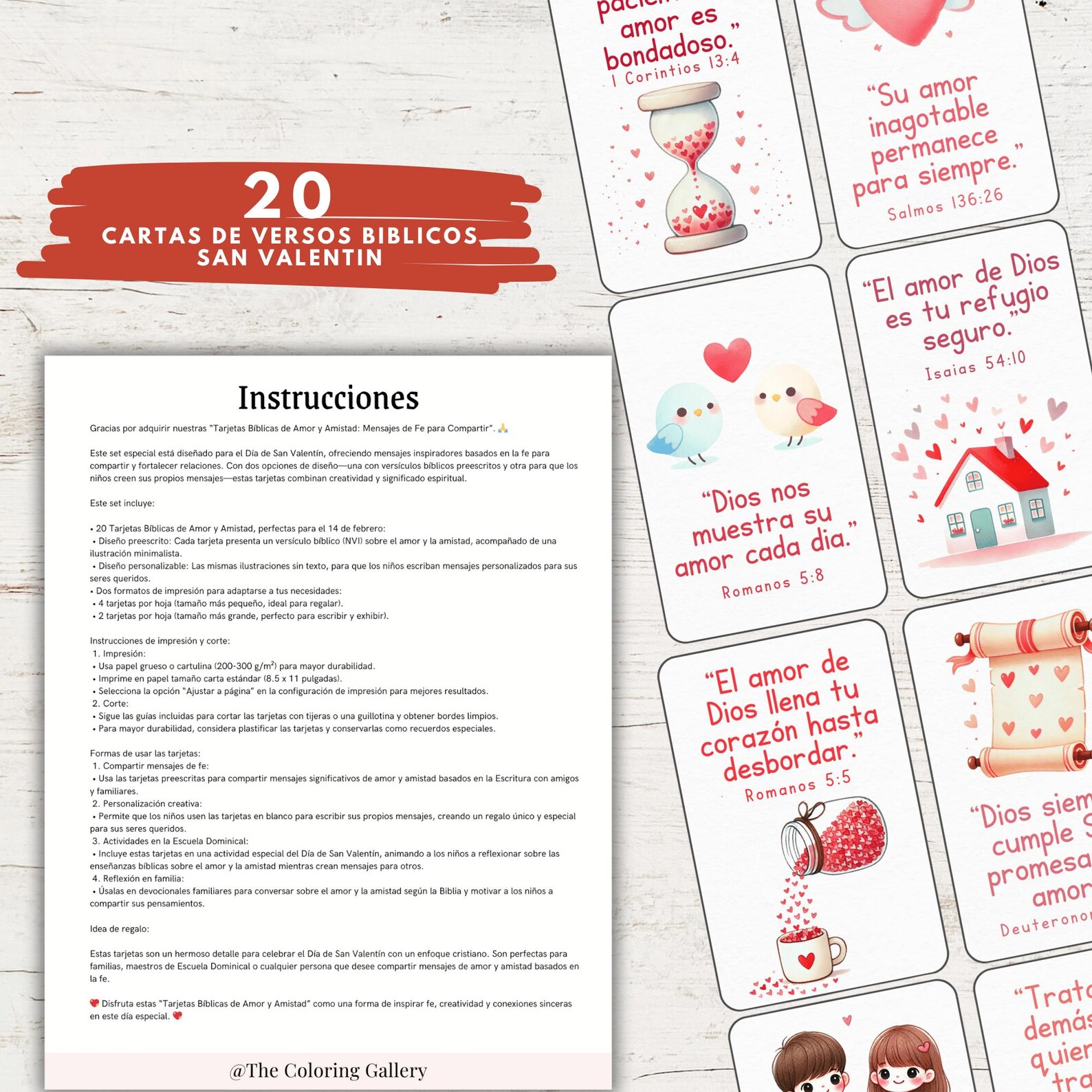 Valentine’s Day Bible Verse Cards IN SPANISH, Christian Valentine ...