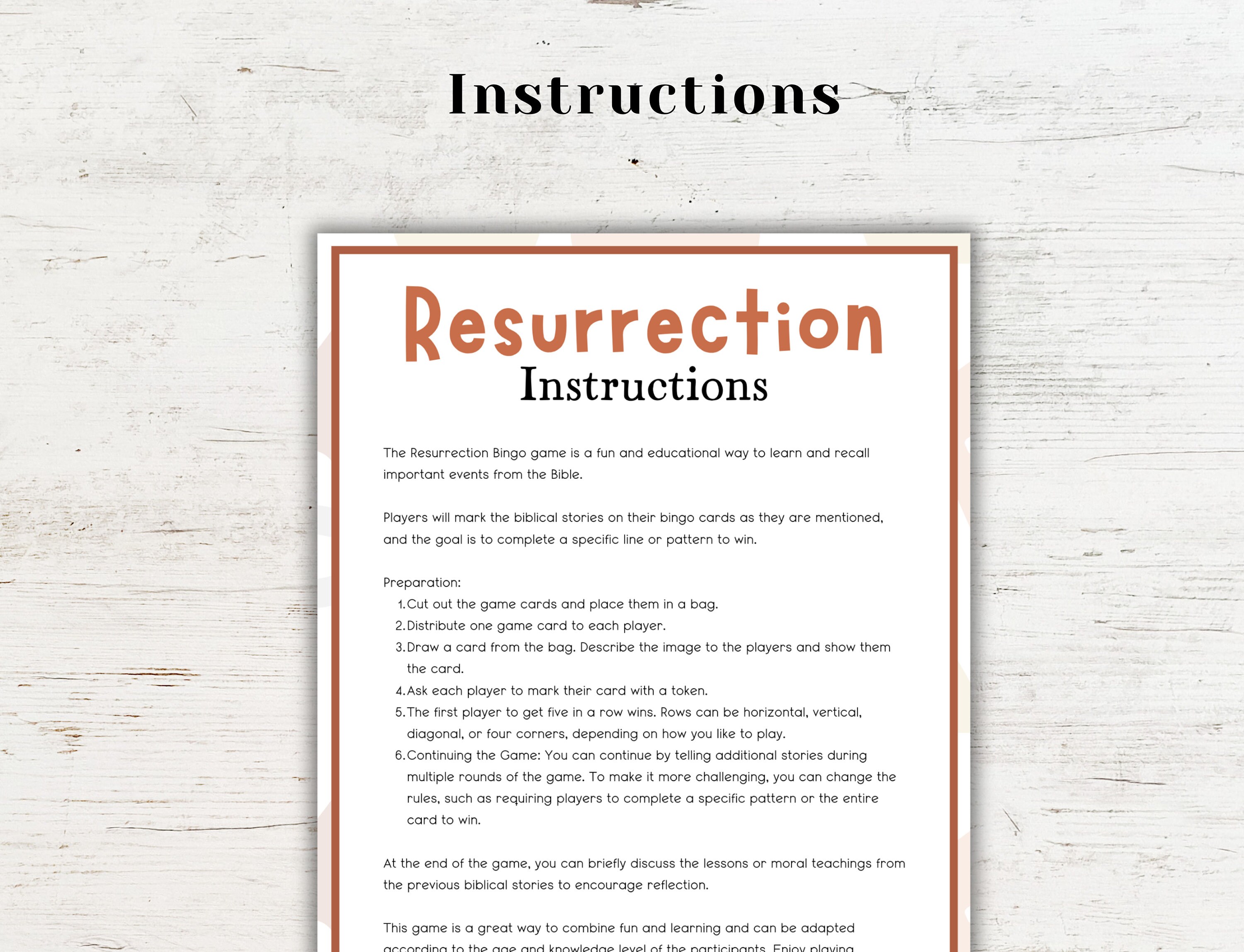 Resurrection Bingo | Sunday School | Easter Bible Bingo | Easter Sunday ...