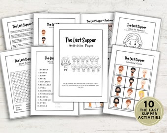 Last Supper Craft: Printable Easter Bible Activity (PDF) - Etsy Canada