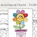 Growing in Christ Craft Activity for Kids, Bible Printable Activity ...
