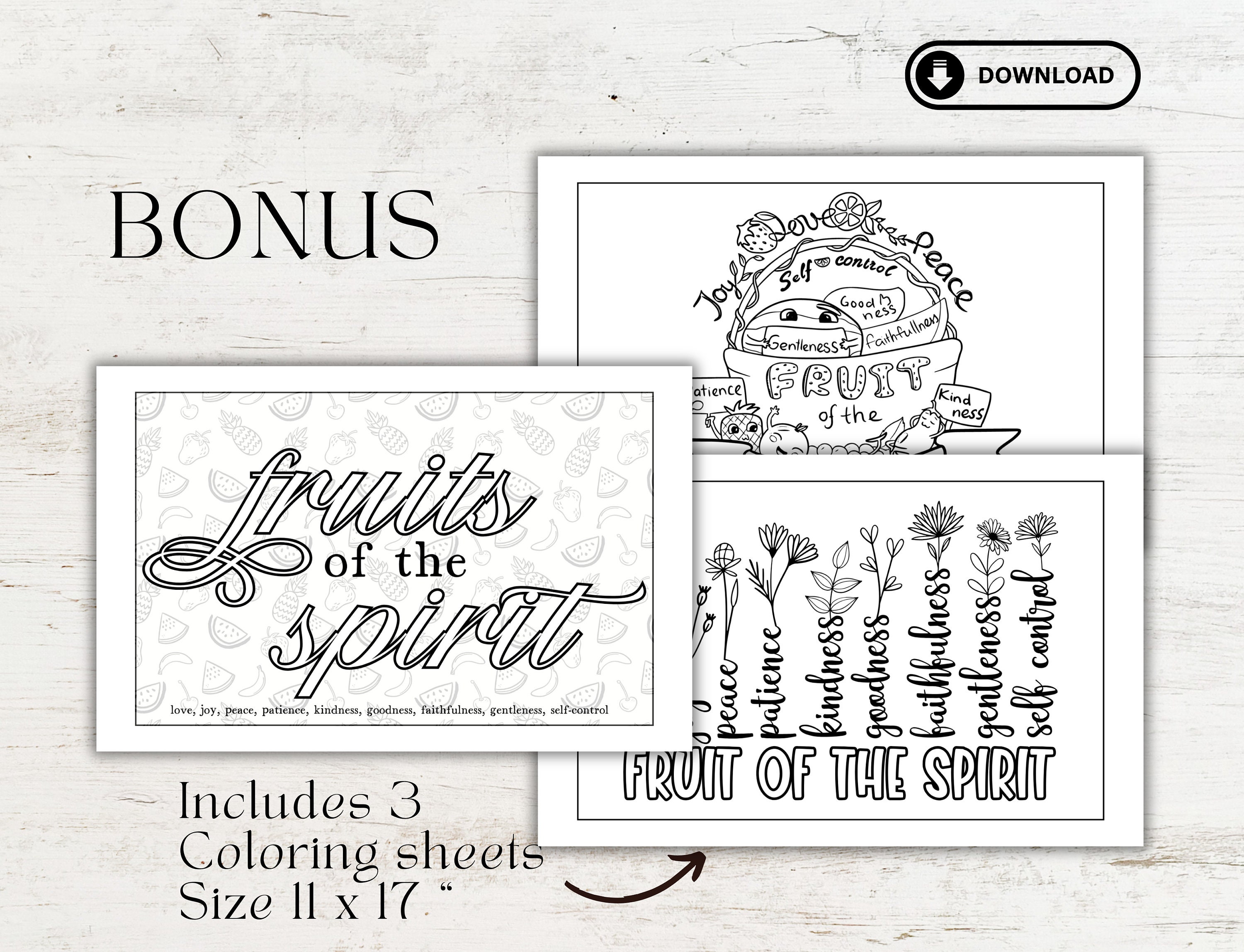 Fruit of the Spirit Placemat, Fun Bible Crafts and Activities for Kids ...