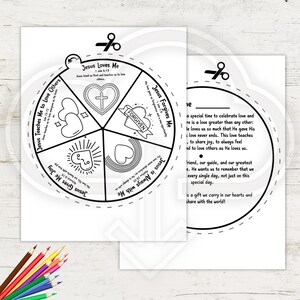 Jesus is My Valentine - Coloring Wheel for Kids | Christian Activity ...
