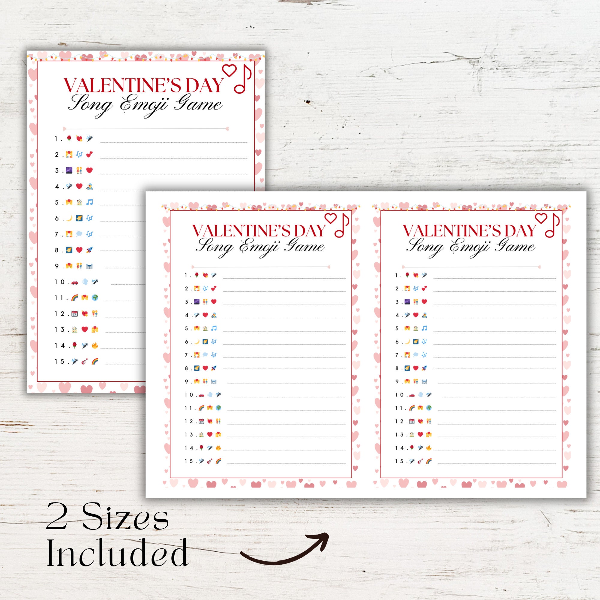 Valentines Day Song Emoji Game | Valentines Day Party Game | Valentines ...