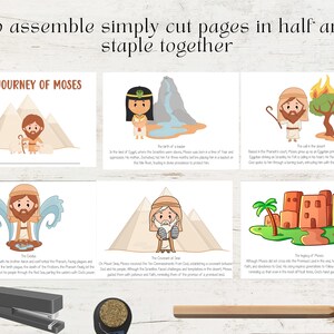 The Journey of Moses Printable for Kids, Printable Mini Book, Kids ...