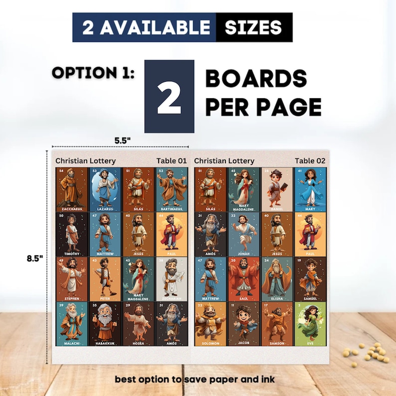 Christian Bible Lottery Game Bingo Bible Bible Edition Game Bible ...