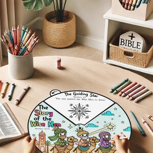 The Story of the Wise Men Coloring Wheel | Christian Craft for Kids ...