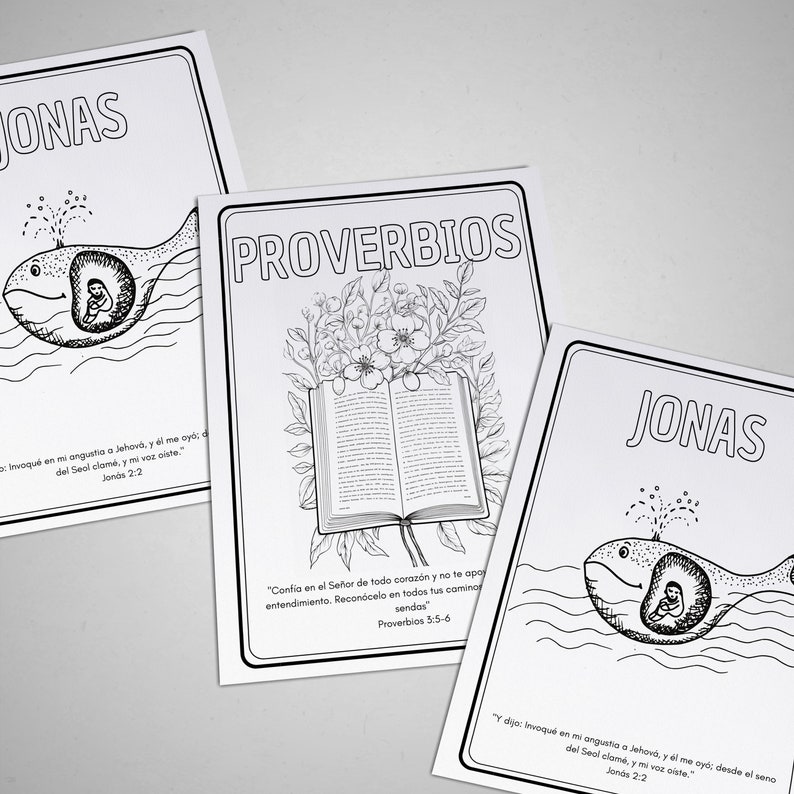 SPANISH Coloring Pages From the Old Testament Books of the Bible ...