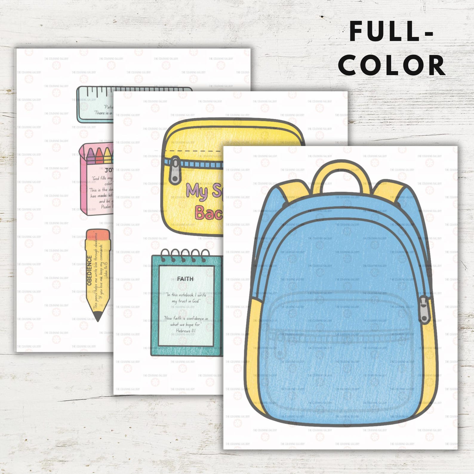 Spiritual Backpack Bible Craft for Kids, Back to School Christian ...