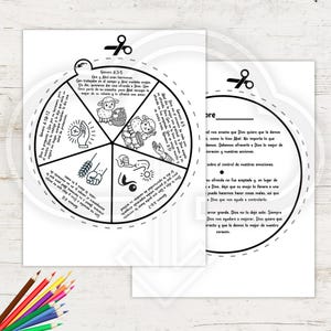 Cain and Abel Coloring Wheel IN SPANISH | Bible Story Activity for Kids ...