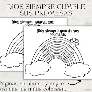 God's Promises IN SPANISH | Rainbow Craft | Sunday School Lesson | Kids ...