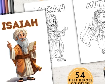 Biblical Heroes Coloring Pages | Bible Coloring Book | Christian ...