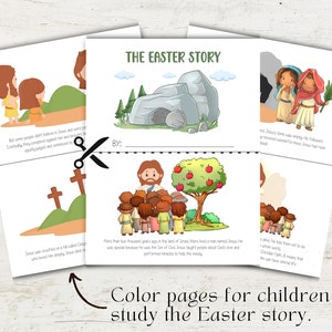 Easter Story Printable for Kids, Printable Mini Book, Kids Crafts ...