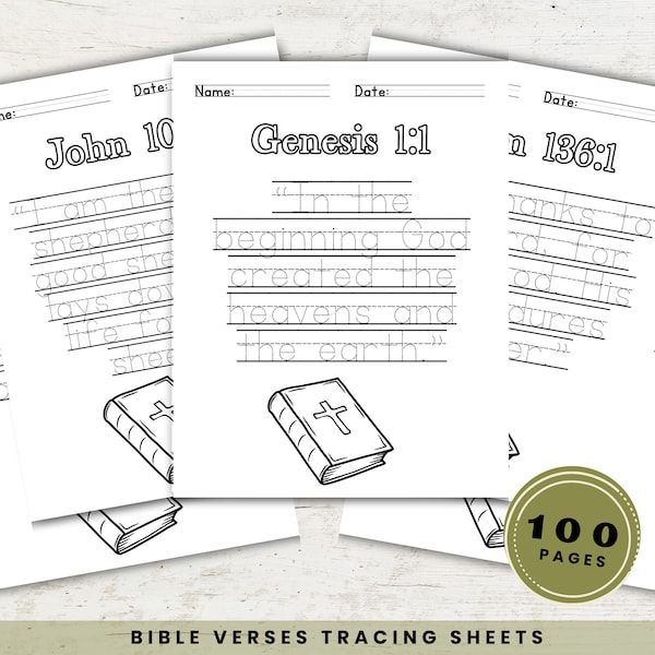 Names Tracing Sheet Handwriting Practice Biblical Book Names Tracing ...