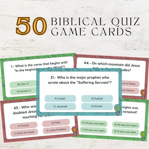 Bible Trivia Cards | Bible Trivia Questions | Printable Bible Trivia ...