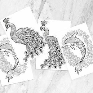 50 Animal Coloring Pages | Coloring Book | Wild Mandala Magic | Digital ...